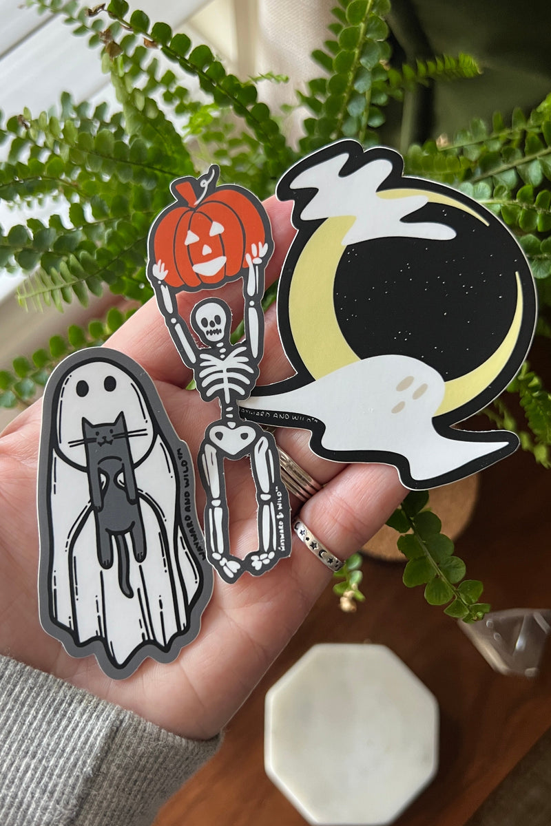 Ghost Moon sticker – Wayward & Wild